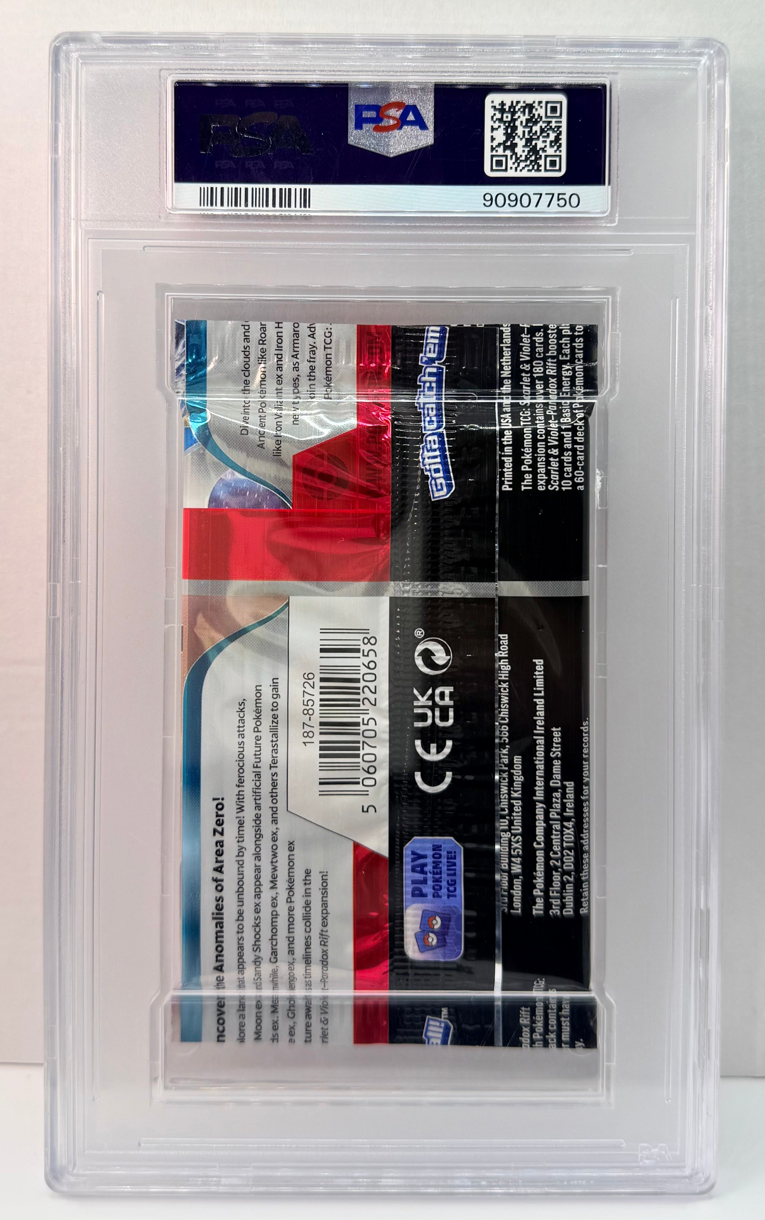 PSA 10 - Error Miscut Misalignment Paradox Rift Booster Pack